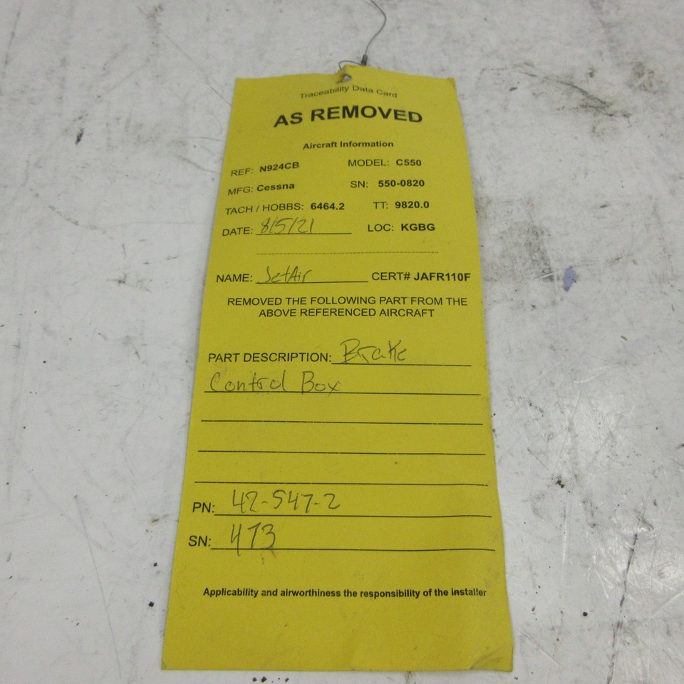 Brake Control Box Crane 42-547-2 | eBay