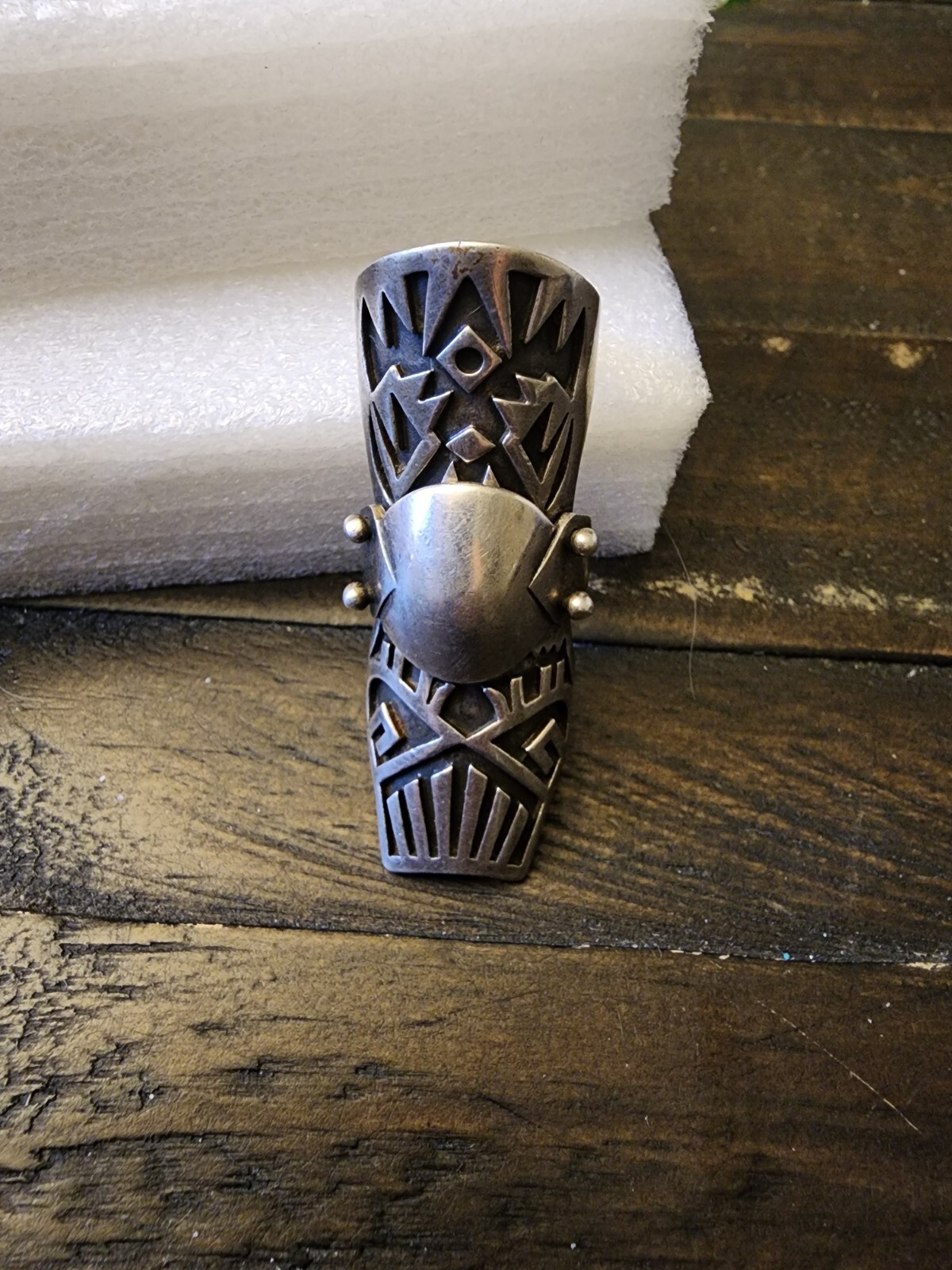 Rare Full Finger Knuckle Armor Ring 925 Sterling Silv… - Gem