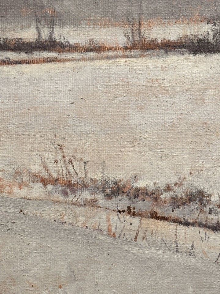 21th Century American landscape artist Peter Poskas "Winter Scene" | eBay