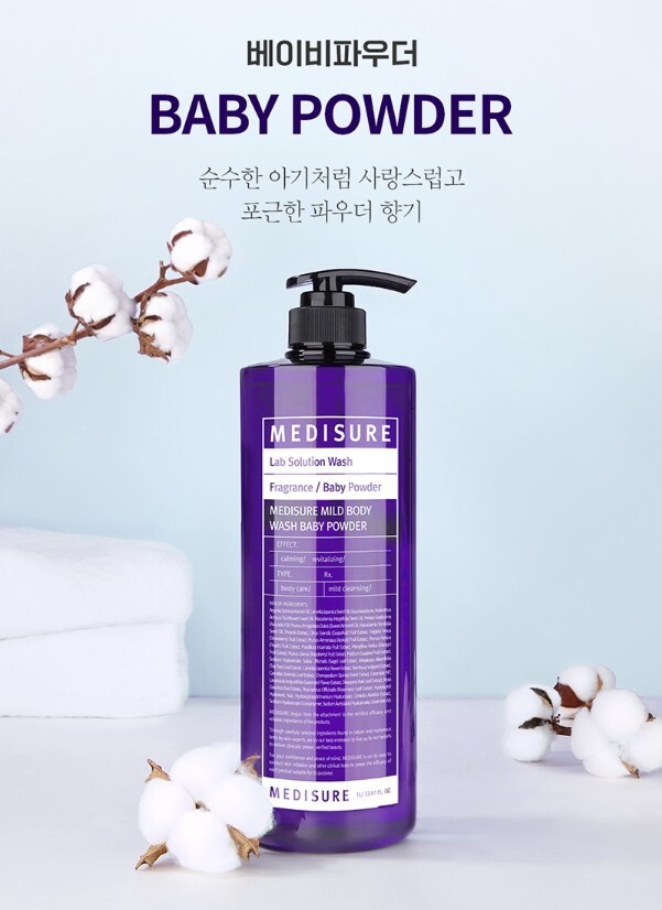 MEDISURE Mild Body Wash 1000ml #Baby Powder Moisturizing Body Wash K ...