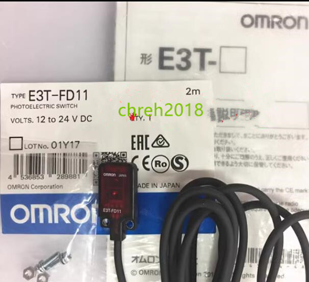 1 PCS NEW Omron square flat reflective photoelectric switch sensor E3T ...