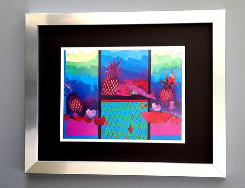 Vladimir Cora + Vintage Modern Abstract Print + Mexican Artist + Framed ...