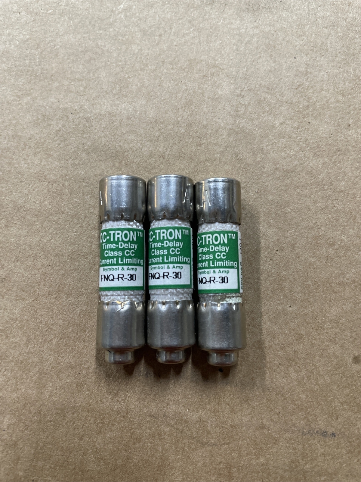 LOT OF 3 Bussmann Buss FNQ-R-30 30 Amp Fuse CC-Tron FNQR30 | eBay