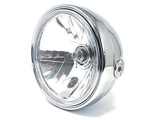 Alchemy Parts Motorbike 8" Inch Headlight 12V 55W Steel Retro Classic ...