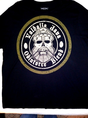 DEATHWISH COFFEE CO. VALHALLA JAVA ODINFORCE BLEND TEE SHIRT SIZE 3 XL ...