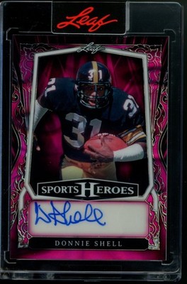 Donnie Shell 1/1 Auto 2025 Leaf Sports Heroes Metal Steelers | eBay