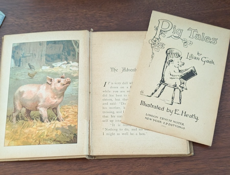 Vintage Childrens Book Lot Peter Pan Crow's Garden Beatrix Potter Pig ...