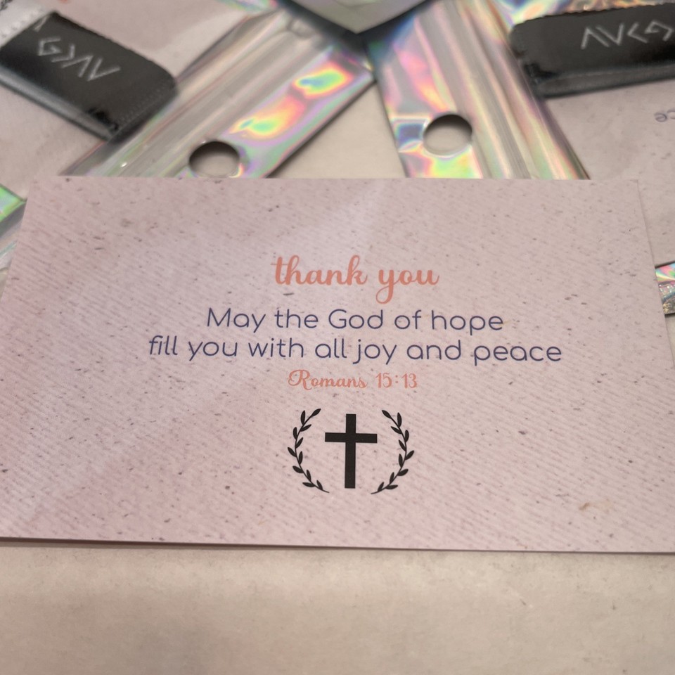 Lot Of 15 Wearable Bible Bracelet Daily Bracelet -Black. Romans 15:13 ...