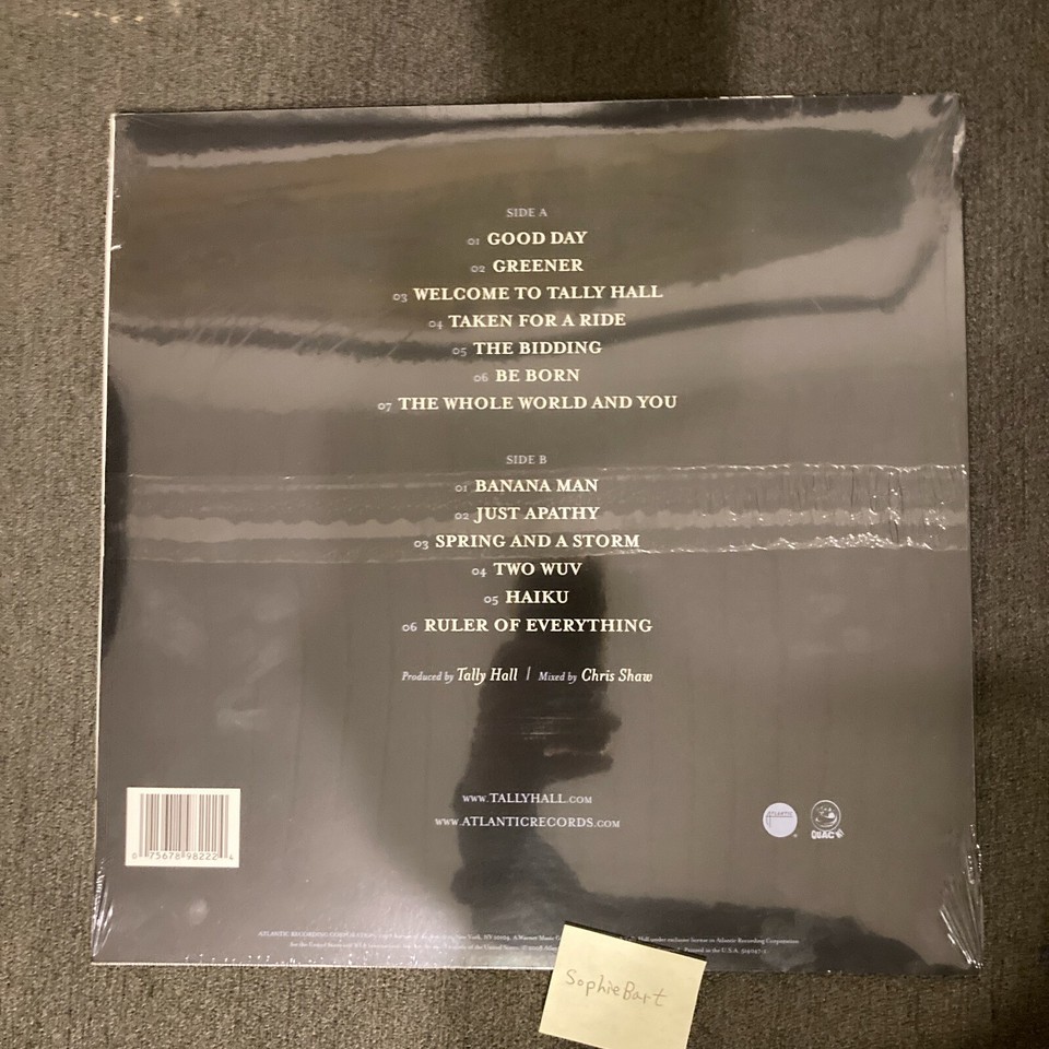 Tally Hall 2008 Vinyl First Pressing Marvin's Marvelous MMMM Atlantic ...