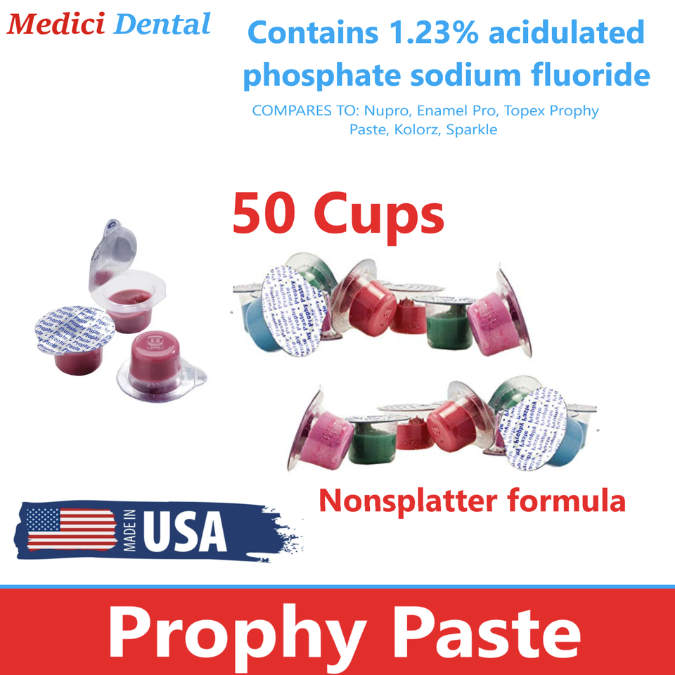 Dental Prophy Paste 1000 Cups Prophylaxis Non Splatter Mark3 All Grits ...