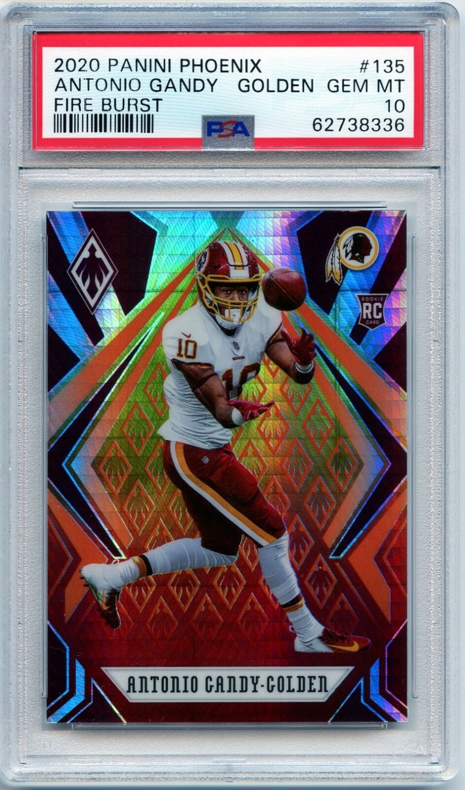 2020 Phoenix Fire Burst Antonio Gandy-Golden PSA 10 RC Washington 💎 ...