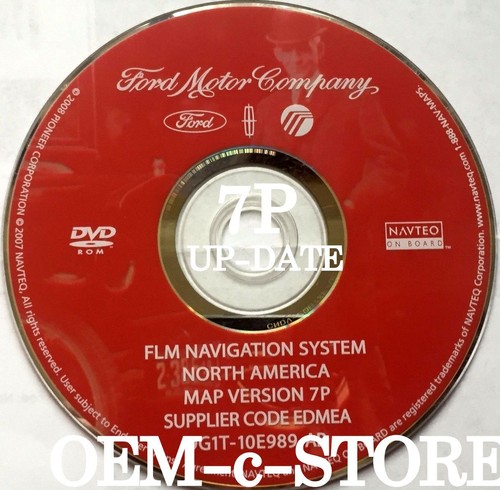 7P Update 2006 Lincoln Zephyr FLM Navigation DVD Maps U.S Canada 9G1T ...