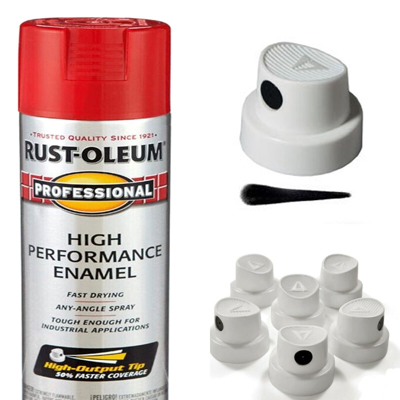 5 Spray Caps for Rust-Oleum Professional High Performance Spray Paint ...
