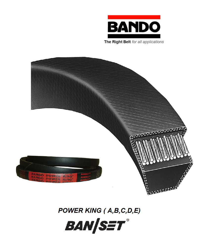 BANDO Power King V-Belt Drive B135 or 5L1380 5/8 x 138in | eBay
