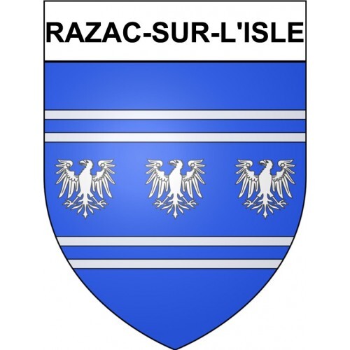 Razac-sur-l'Isle 24 ville Stickers blason autocollant adhésif | eBay