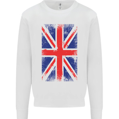 King Charles Coronation Union Jack Flag Great Britain Kids Sweatshirt ...