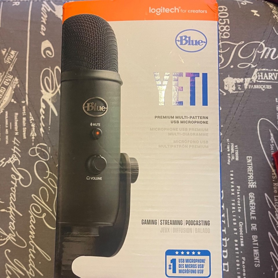 Logitech for Creators Blue Yeti USB Microphone for Gaming, Streaming ...