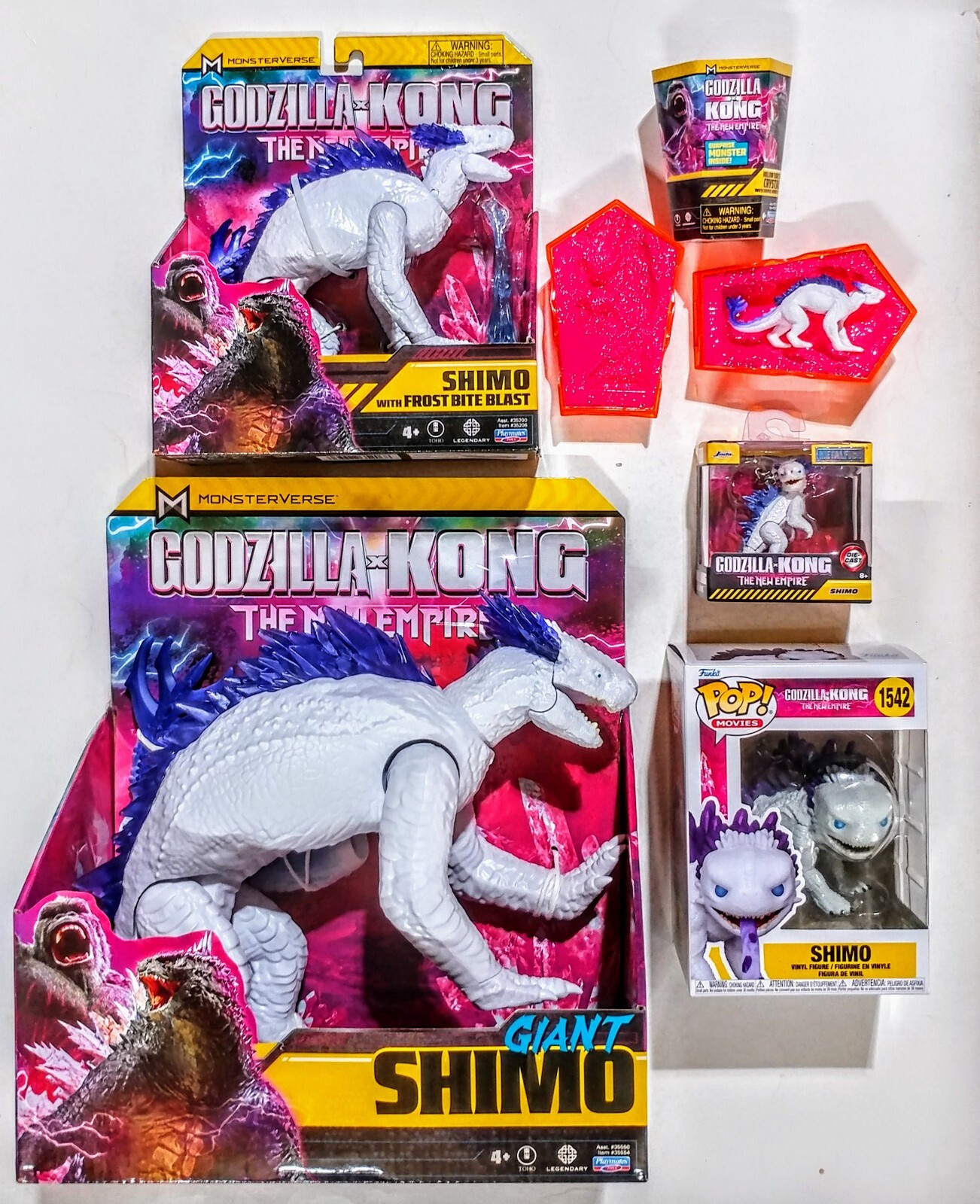 GODZILLA x KONG New Empire SHIMO LOT w Giant 11", 8", Funko Pop ...
