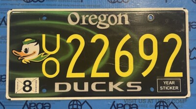 LICENSE PLATES Oregon ducks 22692 | eBay