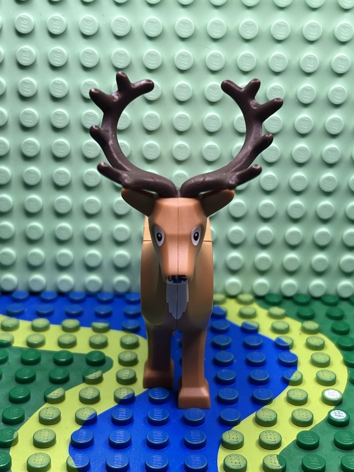 Lego Minifigure Animal Land Reindeer Stag Deer Medium Nougat | eBay
