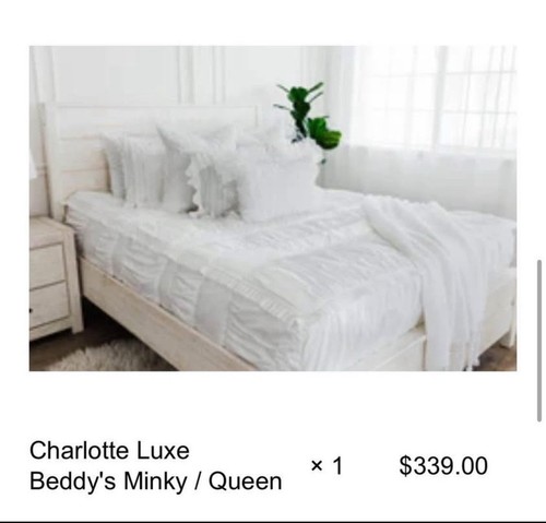 Beddy’s Queen Charlotte Minky + Euro Covers + Bed Skirt | eBay