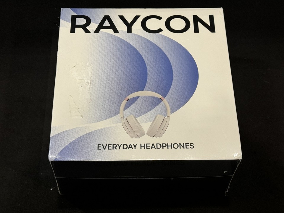 Raycon Everyday Wireless Bluetooth Over Ear Headphones White New Sealed ...