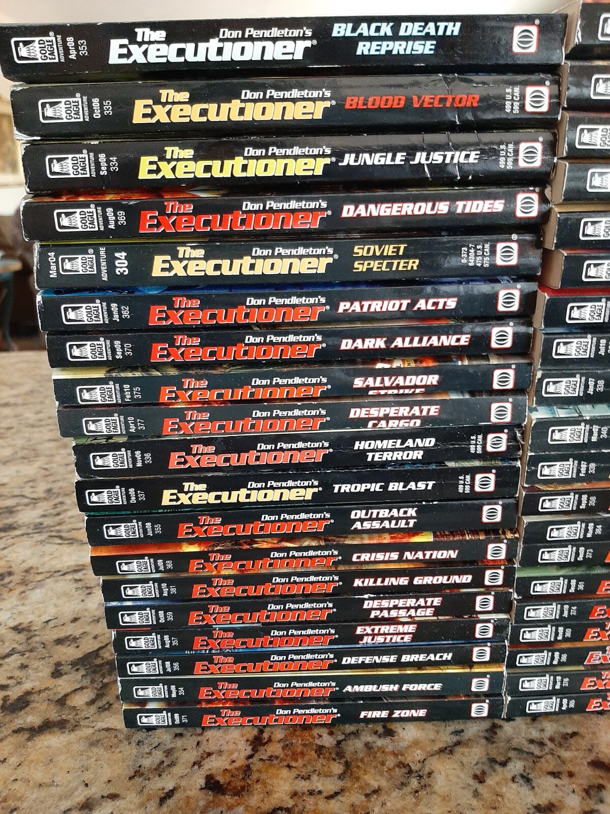 Don Pendleton Book Lot, 70 Paperbacks, The Executioner, Mack Bolan ...