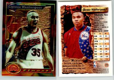 Clarence Weatherspoon 1993-94 Topps Finest #77 76ers | eBay