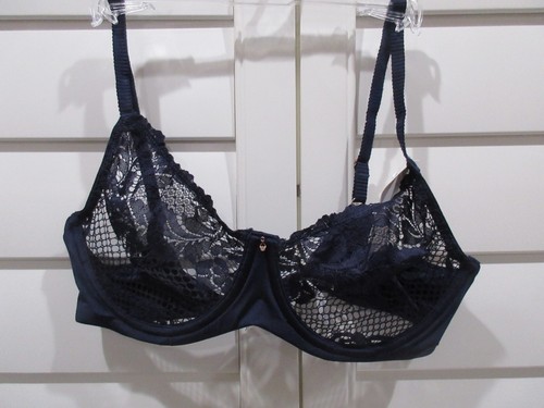 Le Mystere Evening Blue Allure Underwire Bra 8246 38 D Nwt $58 | eBay