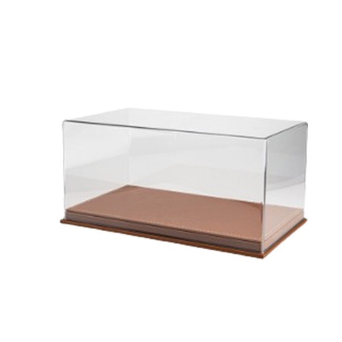 Diorama Acrylic Display Case Show Case With PU Leather Base For 1/18 ...