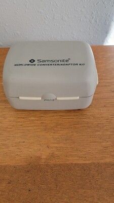 Samsonite Worldwide Converter / Adapter Kit 4 Plugs Hard Case #6235 | eBay