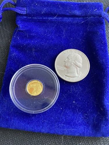 1/4 Gram .9999 Gold Coin Round In Capsule - Monarch Metals American ...