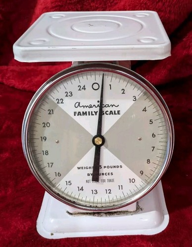 American Family Scales/Kitchen White/Weighs Up To 25lbs. Large | eBay
