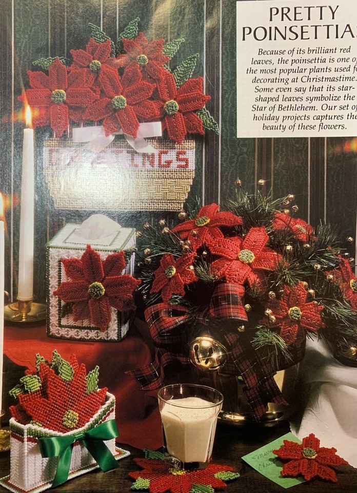 Christmas / Winter Plastic Canvas Patterns Wall Decor Centerpiece Card ...