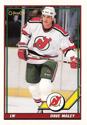 1991 O-Pee-Chee #476 David Maley New Jersey Devils | eBay