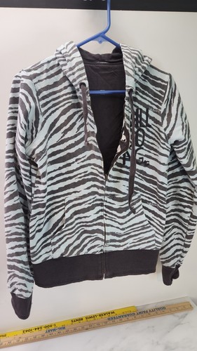 Vintage Billabong Full Zip Hooded Sweatshirt Reversible Solid / Animal ...
