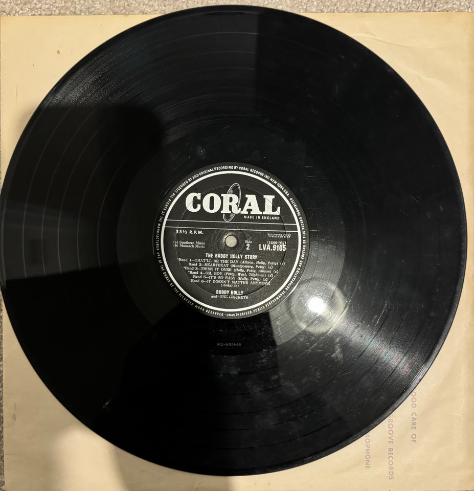 The Buddy Holly Story, Buddy Holly And The Crickets 12" Vinyl Record ...