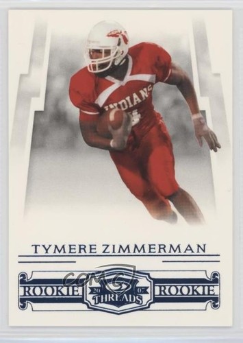 2007 Donruss Threads - Rookie Tymere Zimmerman #168 Blue Century Proof ...