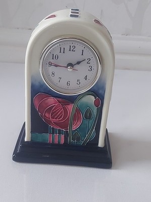 Old Tupton Ware Mantel Clock , Charles Rennie MacKintosh pattern | eBay UK
