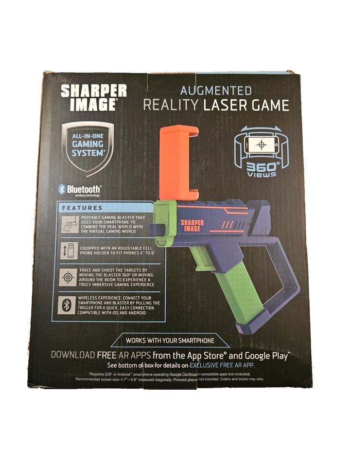 Sharper Image Augmented Reality Laser Game - Bluetooth AR Gaming - Ages ...