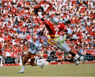 Cris Carter Ohio State Signed One Handed Catch 8 x 10 Photo reprint | eBay