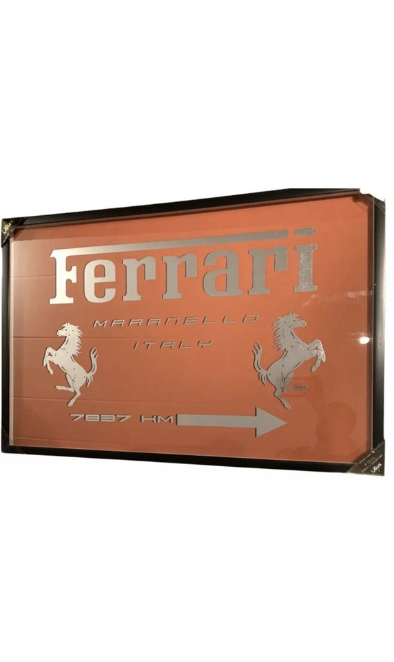 Oliver Gal Ferrari Italy silver foil embellished Framed Art Shadow box ...