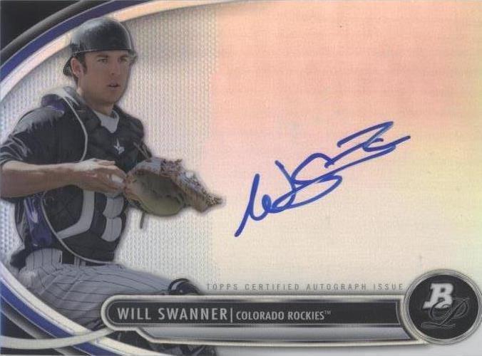 2013 Bowman Platinum - Autographed Prospects Will Swanner #BPAP-WS (AU ...