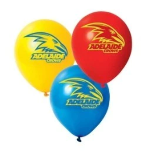 Adelaide Crows Official AFL Team Logo Go Banner & 6 Balloons Party ...