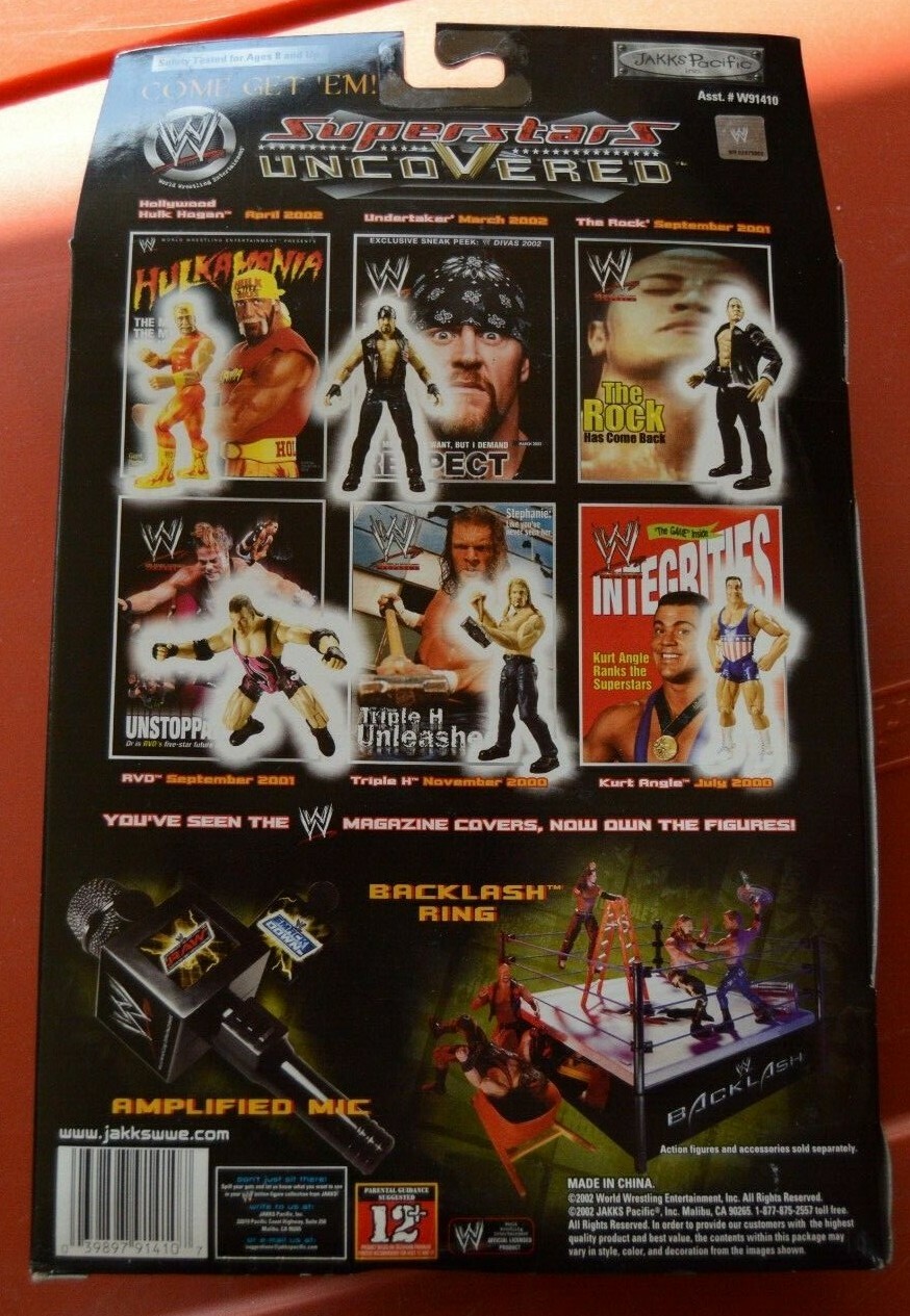 WWE THE ROCK 2001 SUPERSTARS UNCOVERED Jakks Figure NIB | eBay
