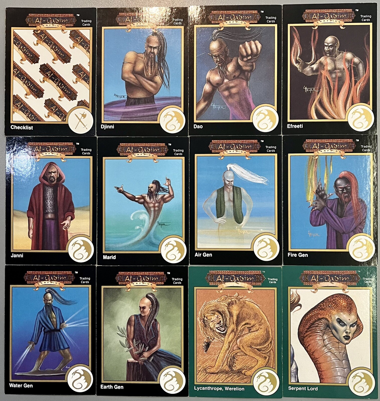 Al-Qadim Campaign Trading Cards Dungeons & Dragons (TSR, ‘92-‘93) Lot ...