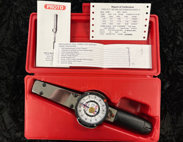 Proto J6168F 1/4 Drive Dial Torque Wrench for sale online | eBay