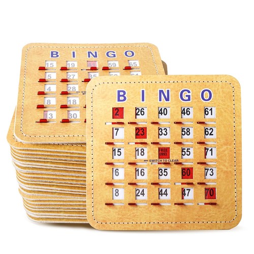 5Ply Stitched Shutter Bingo Cards, Finger-Tip Shutter Slide Bingo Cards ...
