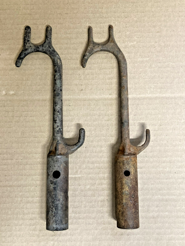2 x Vintage Bell System 12" Line Hook Tool Wire Snag Lineman Telephone ...