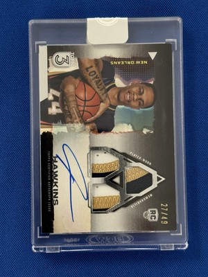 2023-24 Topps Three Basketball #111 Jordan Hawkins Rookie Patch Auto ...